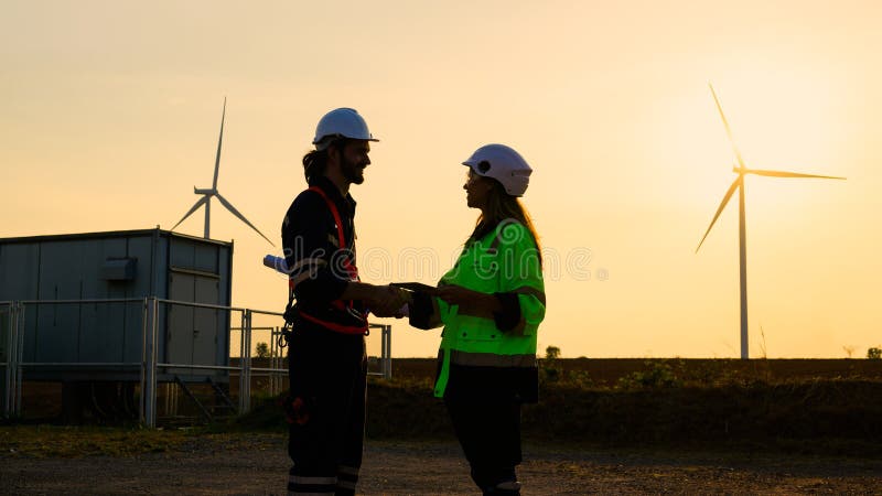 Engineer Working with Confident. Worker Outdoor Working. Mega Project ...