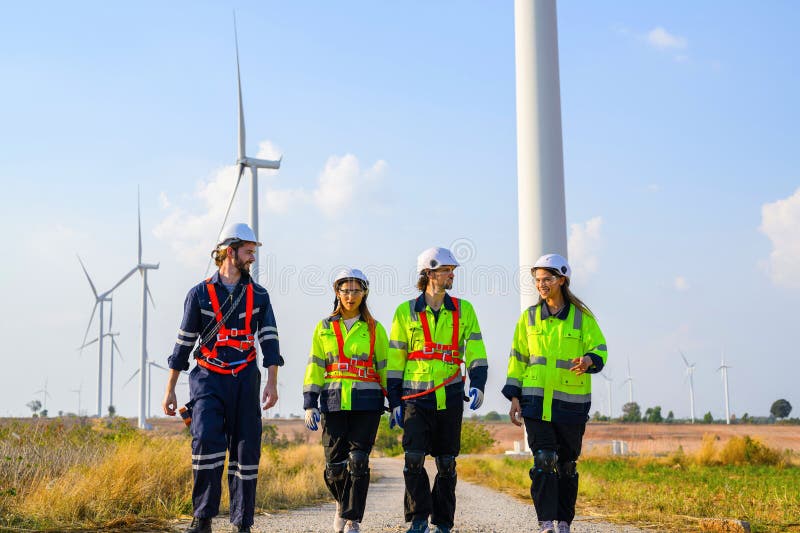 Engineer Working with Confident. Worker Outdoor Working. Mega Project ...