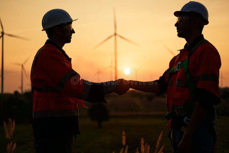 Engineer Working with Confident. Worker Outdoor Working. Mega Project ...