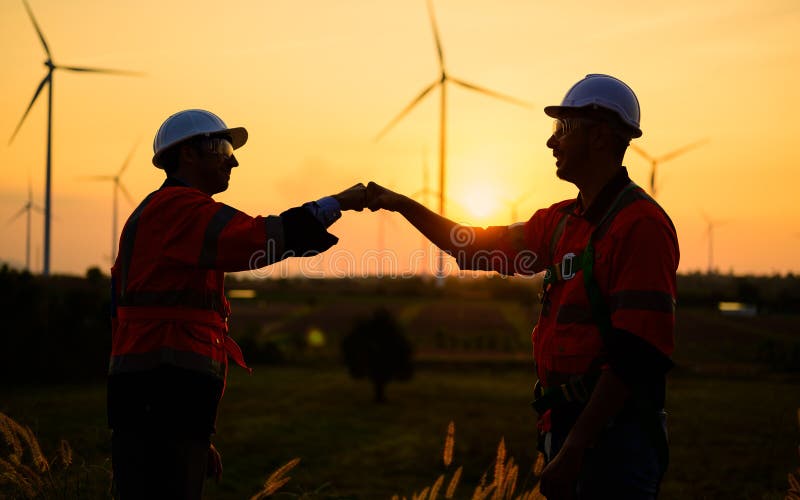 Engineer Working with Confident. Worker Outdoor Working. Mega Project ...