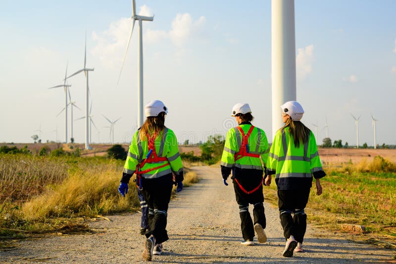 Engineer Working with Confident. Worker Outdoor Working. Mega Project ...