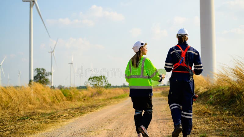 Engineer Working with Confident. Worker Outdoor Working. Mega Project ...