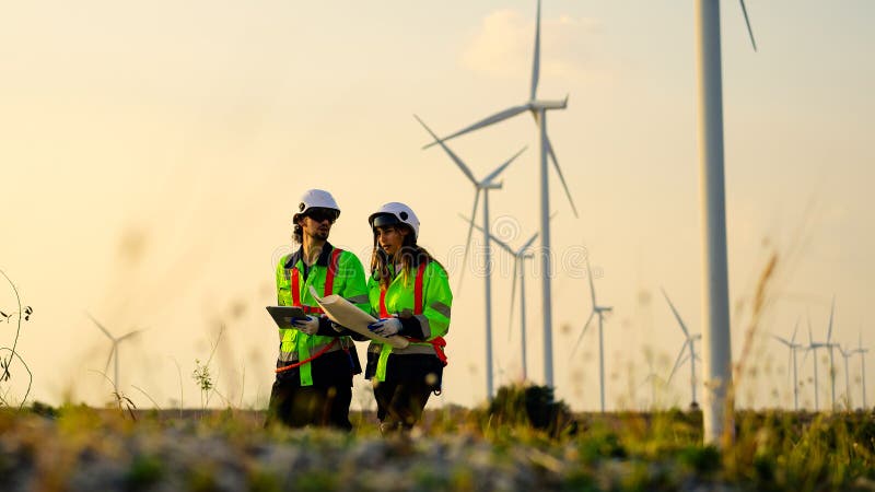 Engineer Working with Confident. Worker Outdoor Working. Mega Project ...