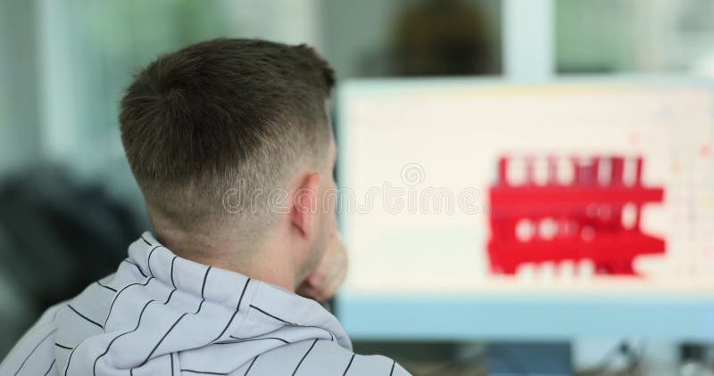 Engineer Working on Desktop Computer, Software and 3d Modeling are ...