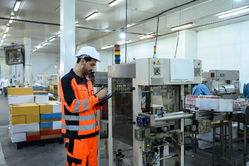 Engineer Working with Industrial Software and Control Systems To ...