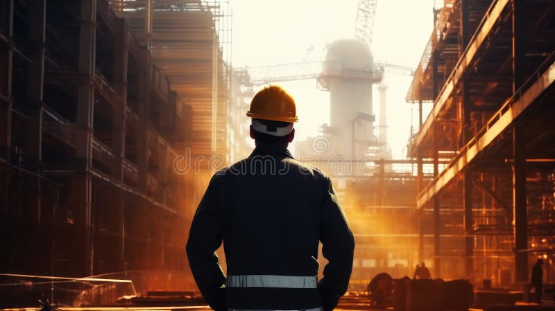 Engineer are Working and Inspecting the Building at the Construction ...