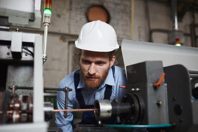 Engineer Working on Machine Stock Photo - Image of craftsperson ...
