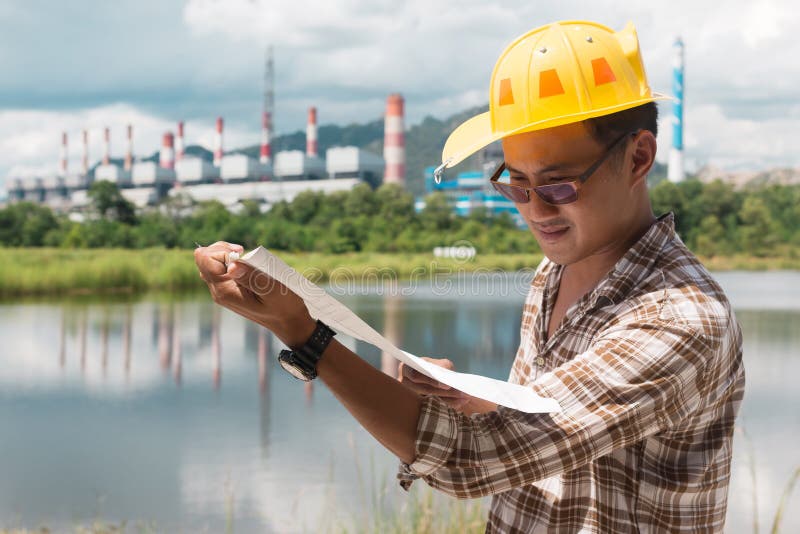 Engineer is Working in the Mines Stock Image - Image of working, plant ...