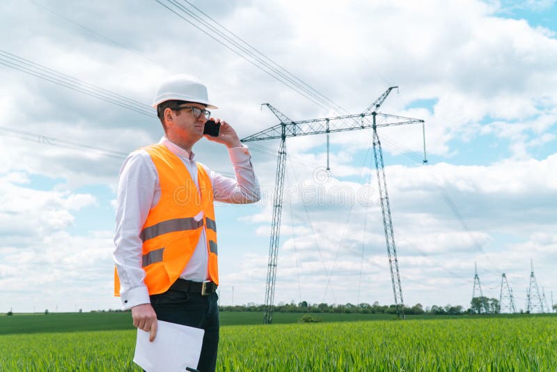 Engineer Working Near Transmission Lines. Engineer Working Near ... Engineer Working Near Transmission Lines. Engineer Working Near ...