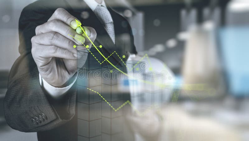 Engineer Working with New Computer Interface Show Building Development ...