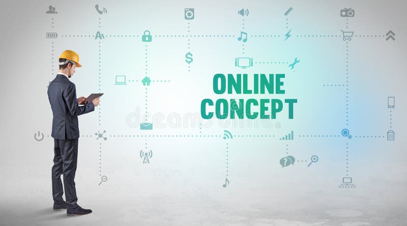 Engineer Working on a New Social Media Stock Photo - Image of digital ...