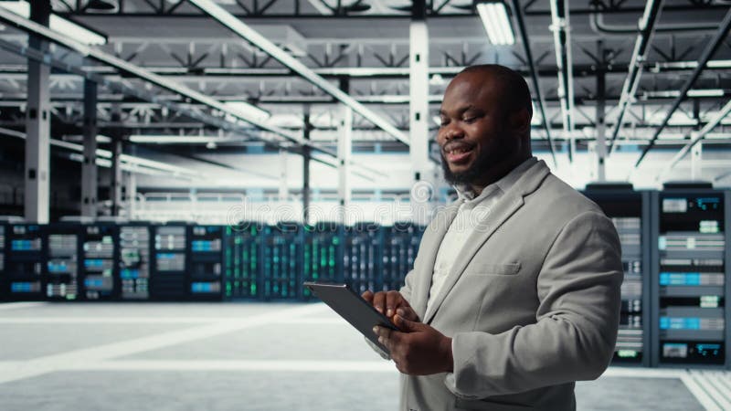 Professional Worker Using Tablet To Analyze Agricultural Product at ...