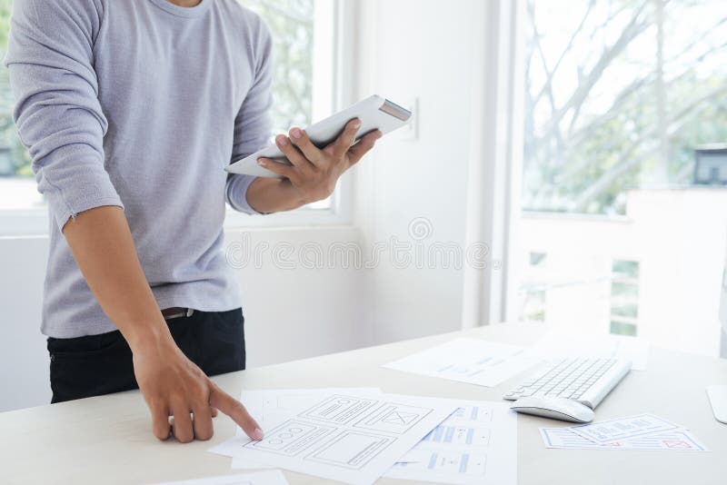 It Engineer Working on User-friendly Software Stock Image - Image of ...