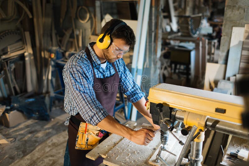 Engineer in workshop stock image. Image of plumber, driller - 82076323