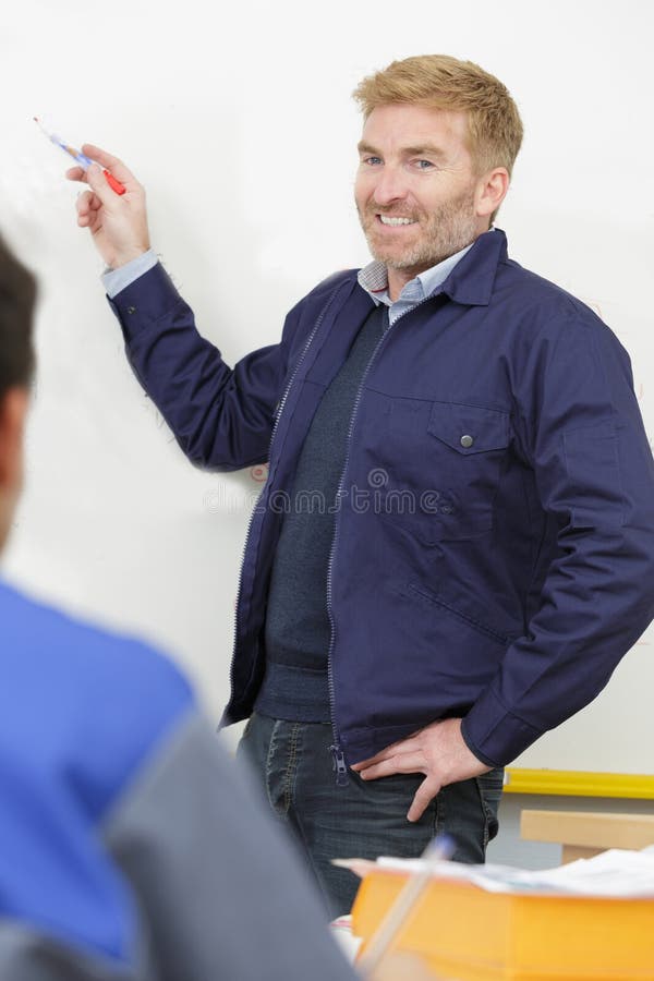 Engineer Writing in White Board Stock Photo - Image of whiteboard ...
