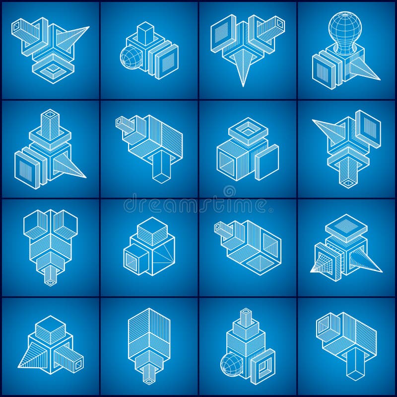 Engineering Abstract Shape. Stock Vector - Illustration of abstract ...