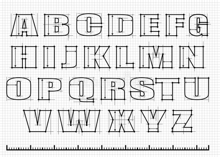 Alphabet Engineering Stock Illustrations – 6,988 Alphabet Engineering ...