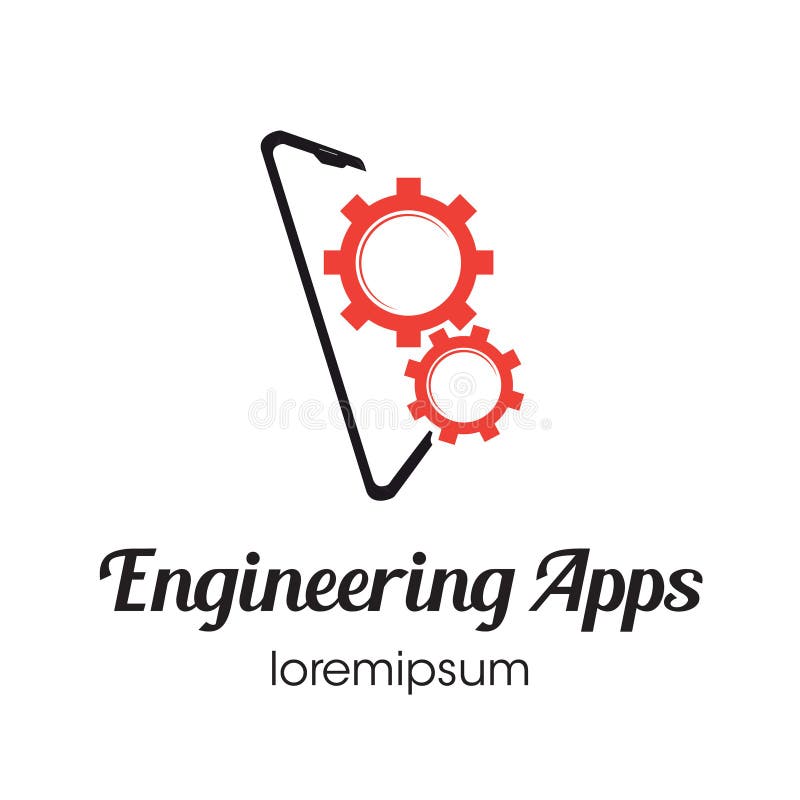 Engineering Apps Logo or Symbol Template Design Stock Vector ...