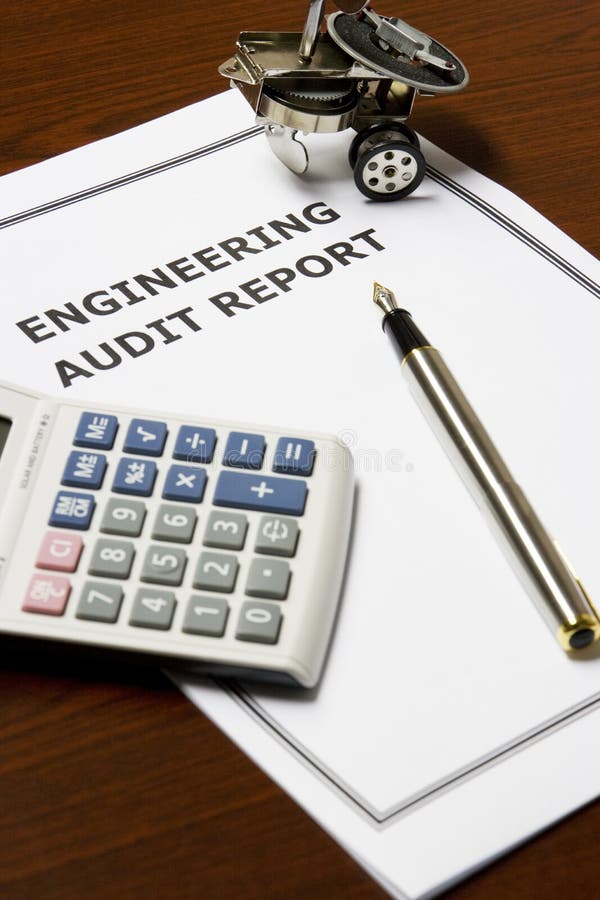 Engineering Audit Report stock photo. Image of reporting - 10242014