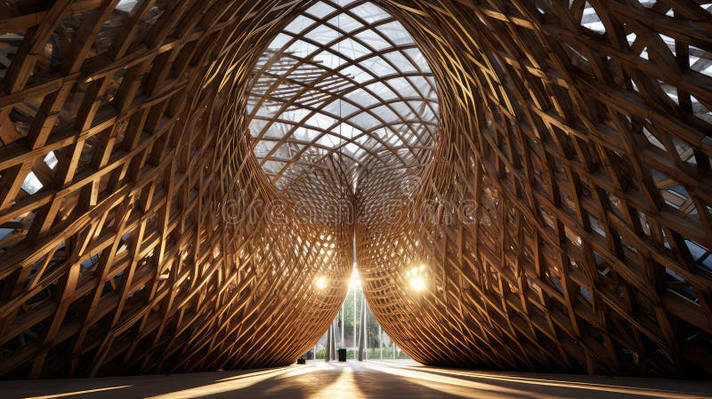 Engineering Bamboo Architecture Stock Illustration - Illustration of flexibility, sustainable ...