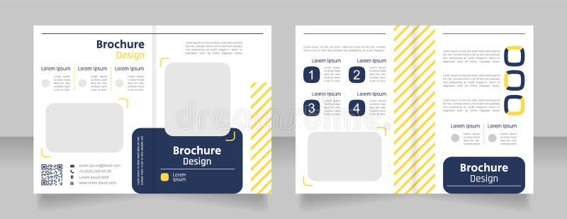 Engineering Bifold Brochure Template Design Stock Vector - Illustration ...
