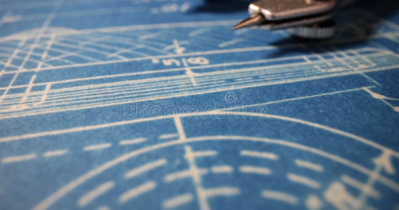 Engineering, Man and Blueprint Paper for City Planning, Buildings ...