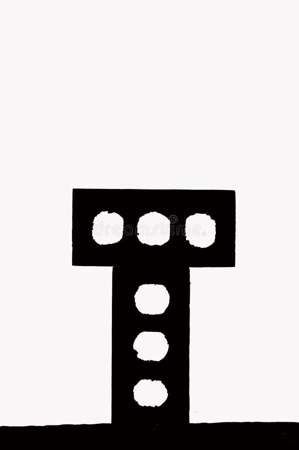 Engineering Bricks Form Letter T In Silhouette Stock Photo - Image of ...