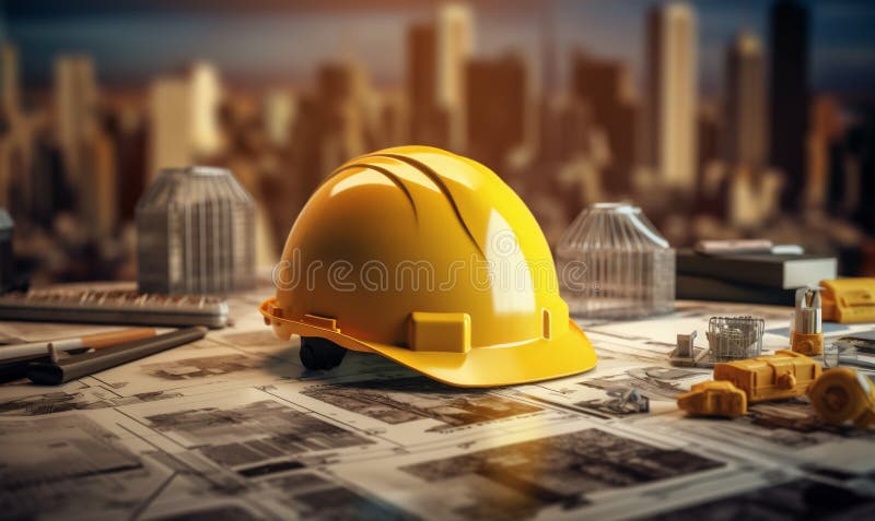 Model Construction Helmet Building Industry Architect Architecture ...