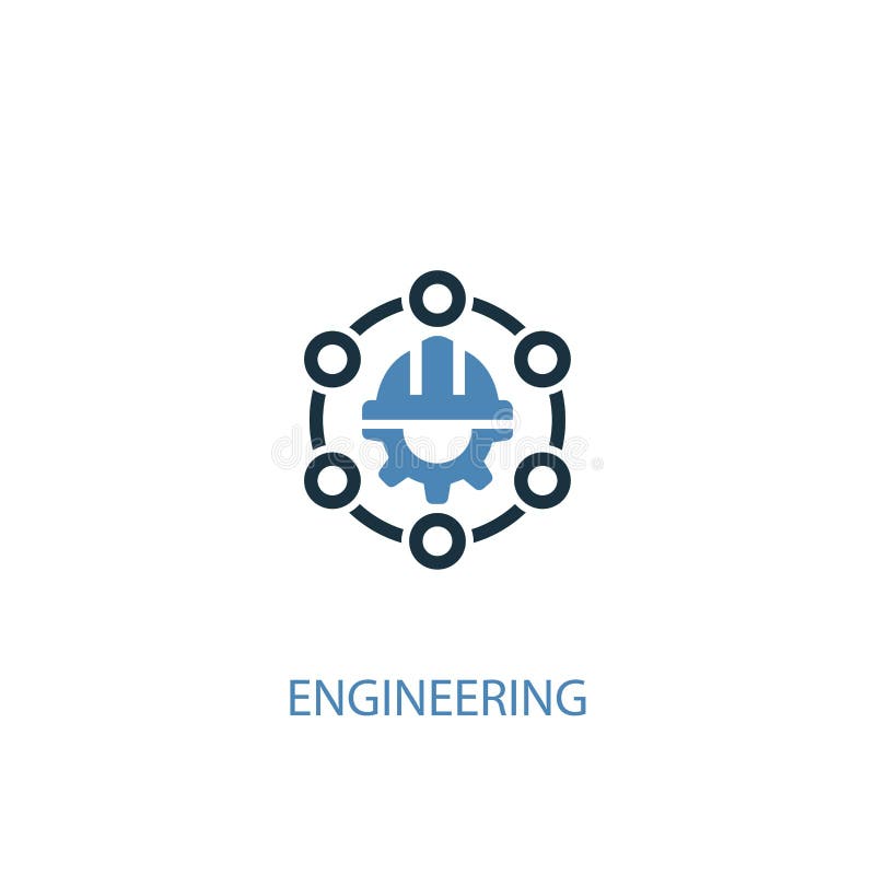 Engineering Concept 2 Colored Icon Stock Vector - Illustration of ...