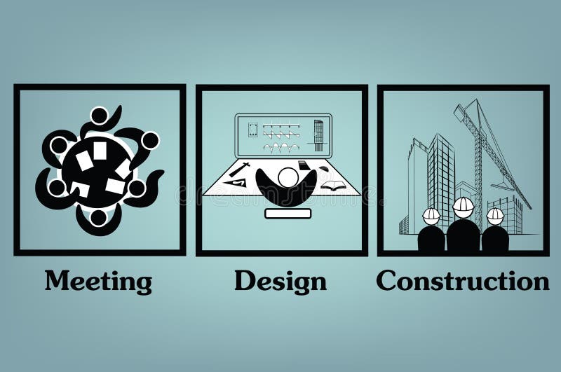 Engineering Concept Vector Flat Design Stock Illustration ...