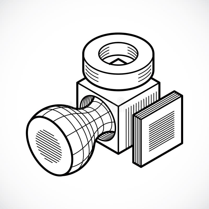 Engineering Construction, Abstract Vector. Stock Vector - Illustration ...