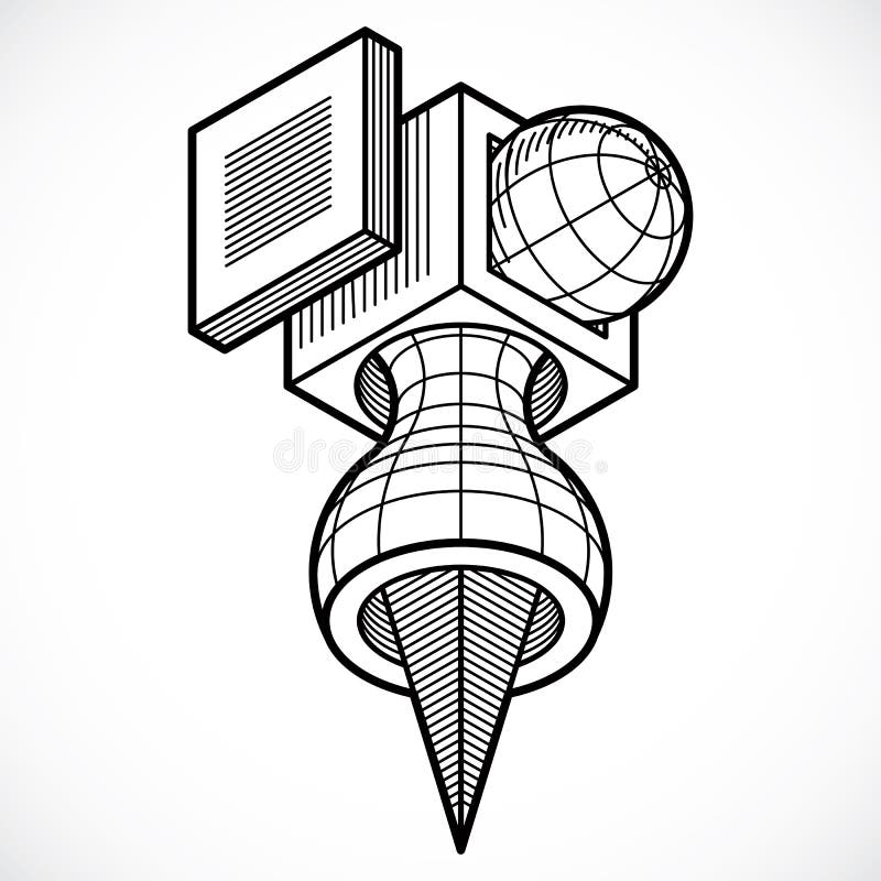 Engineering Construction, Abstract Vector. Stock Vector - Illustration ...