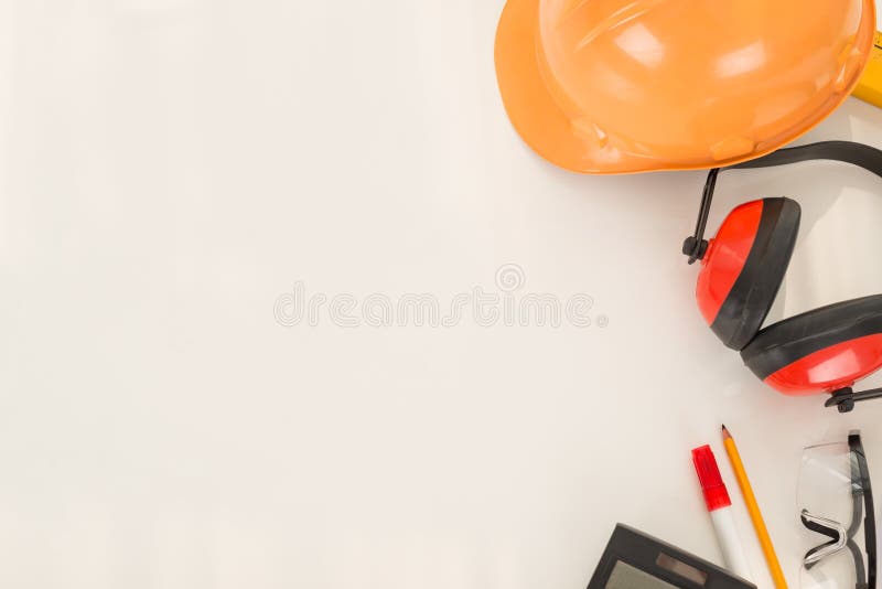 Engineering / Construction Background Stock Image - Image of helmet ...