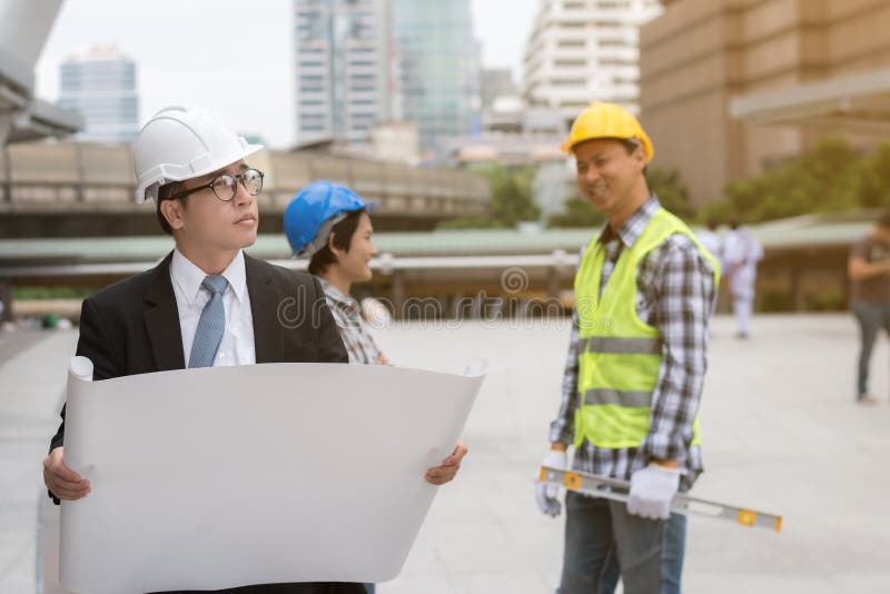 Engineering Construction Concept : Professional Engineer Team Me Stock ...