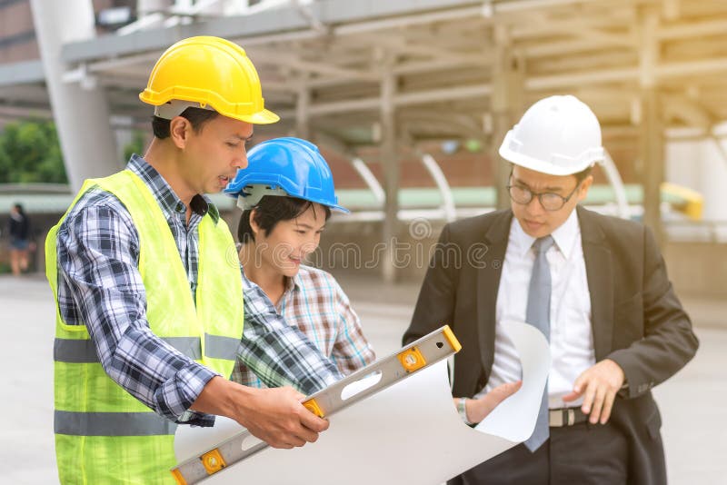 Engineering Construction Concept : Professional Engineer Team Me Stock ...