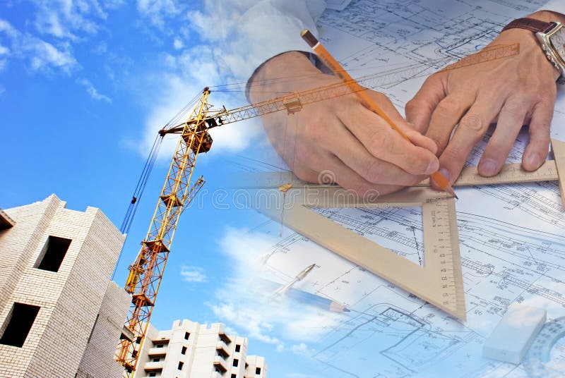 Engineering Construction Designing Concept Stock Photo - Image of ...