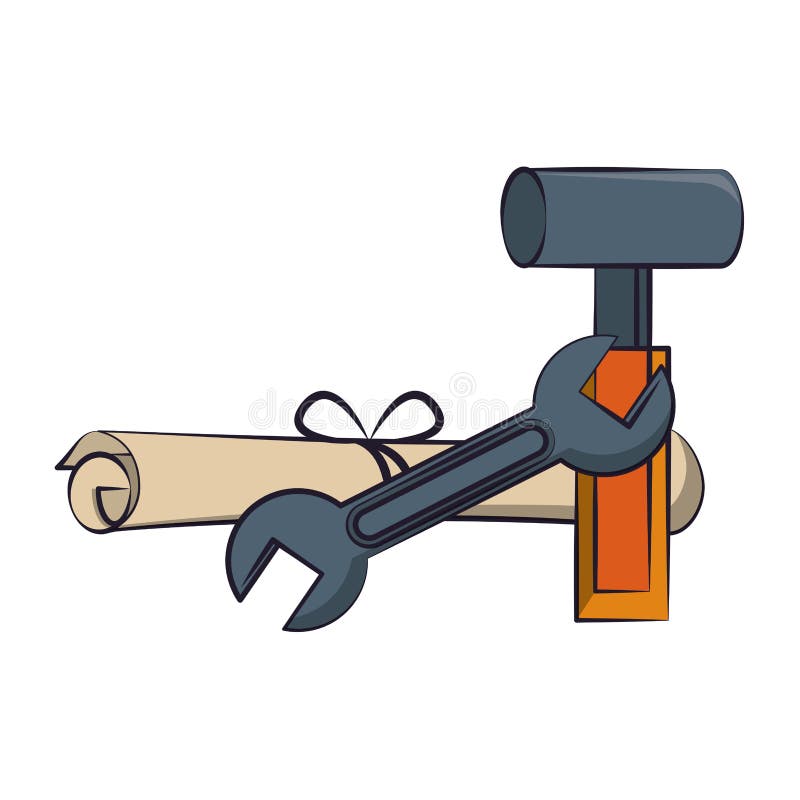 Engineering Construction Factory Industry Cartoon Stock Vector ...