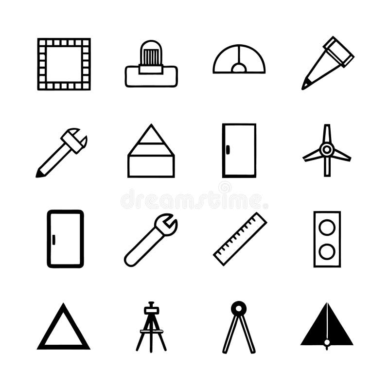 Construction Drawing Icons Stock Illustrations – 12,811 Construction ...