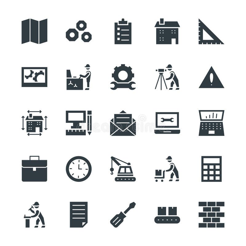 Engineering Cool Vector Icons 2 Stock Illustration - Illustration of ...