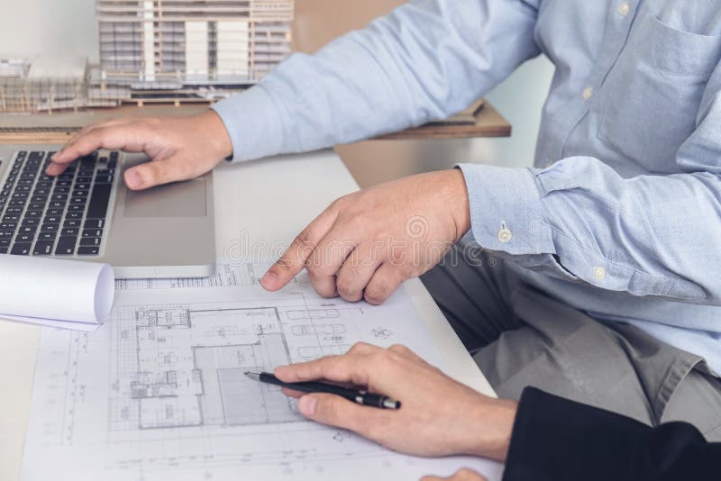 Engineering or Creative Architect in Construction Project, Engineers ...