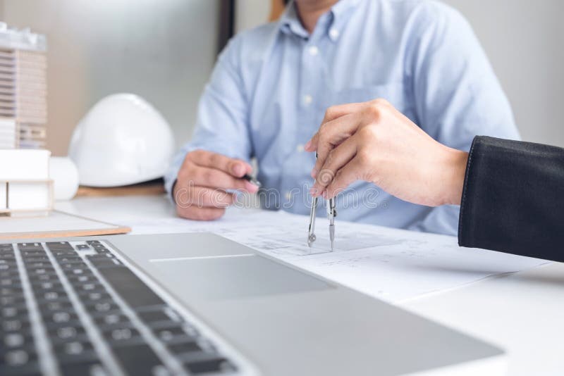 Engineering or Creative Architect in Construction Project, Engineers ...