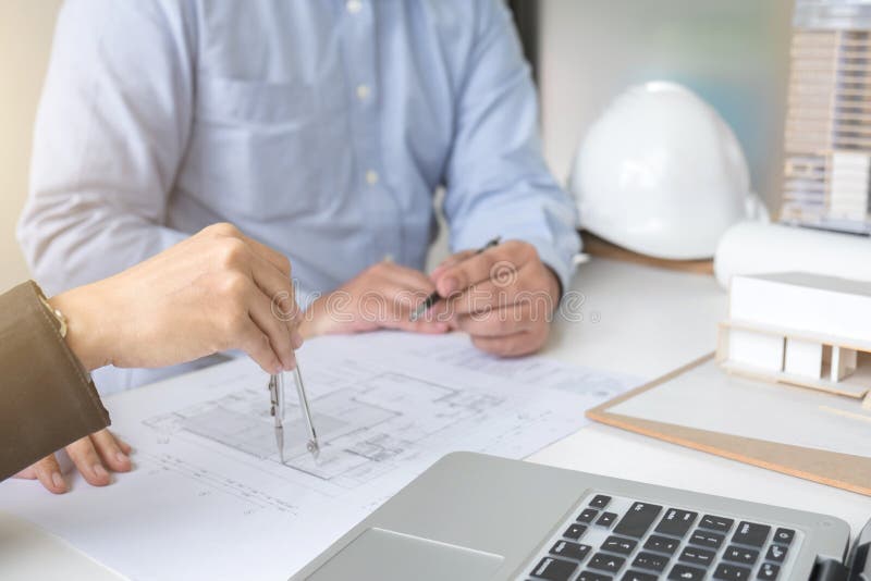 Engineering or Creative Architect in Construction Project, Engineers ...