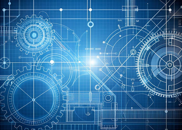 Engineering Design Background a Detailed Technical Drawing for ...