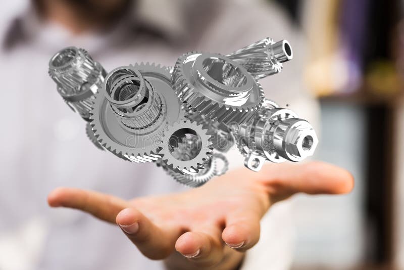 A Engineering and Design Image Gears Stock Image - Image of person ...