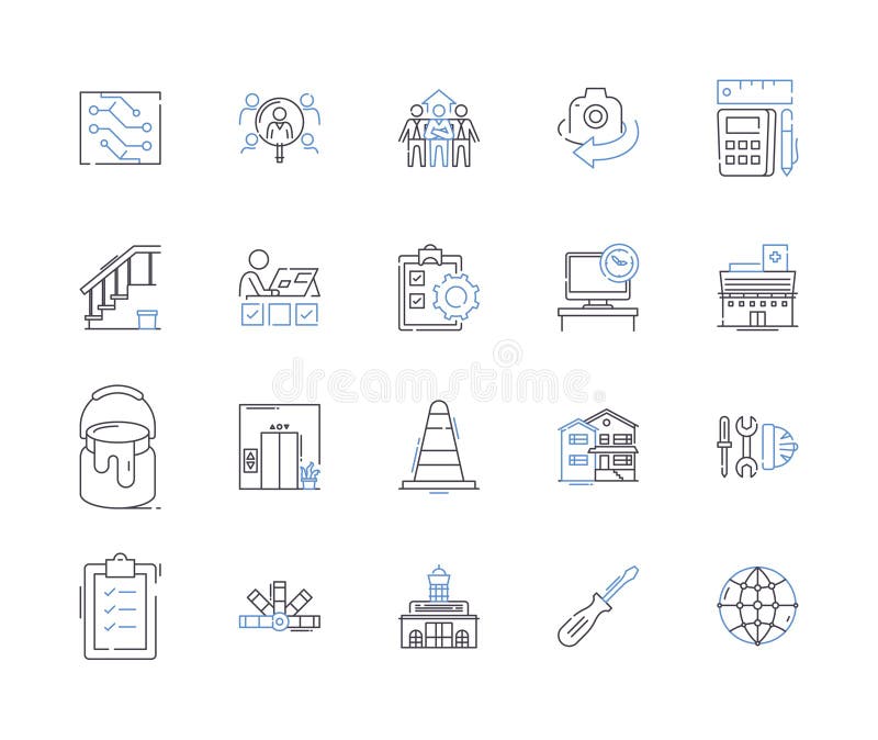 Engineering and Design Outline Icons Collection. Engineering, Design ...