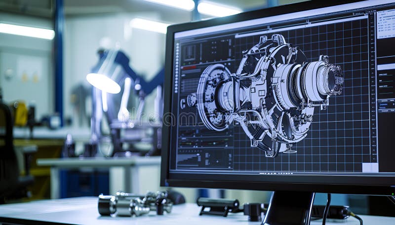 Engineering Designer : a Mechanical Engineering Design Software on a Computer Screen Stock Photo ...