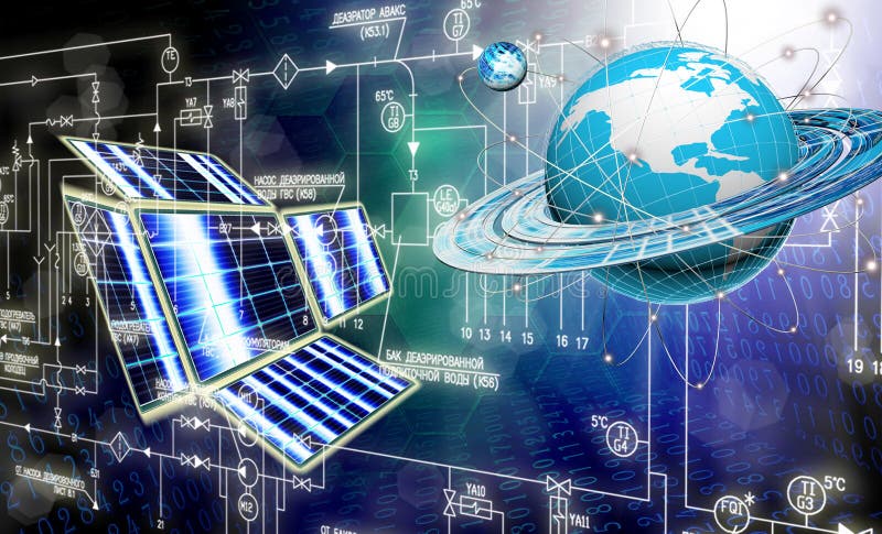 Engineering Designing Connection Tecnology Stock Image - Image of ...