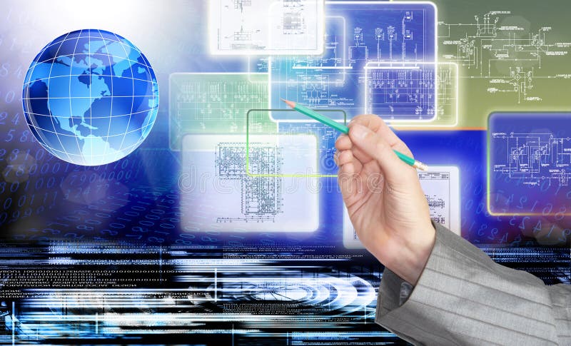 Engineering Designing Technology Stock Image - Image of networking ...