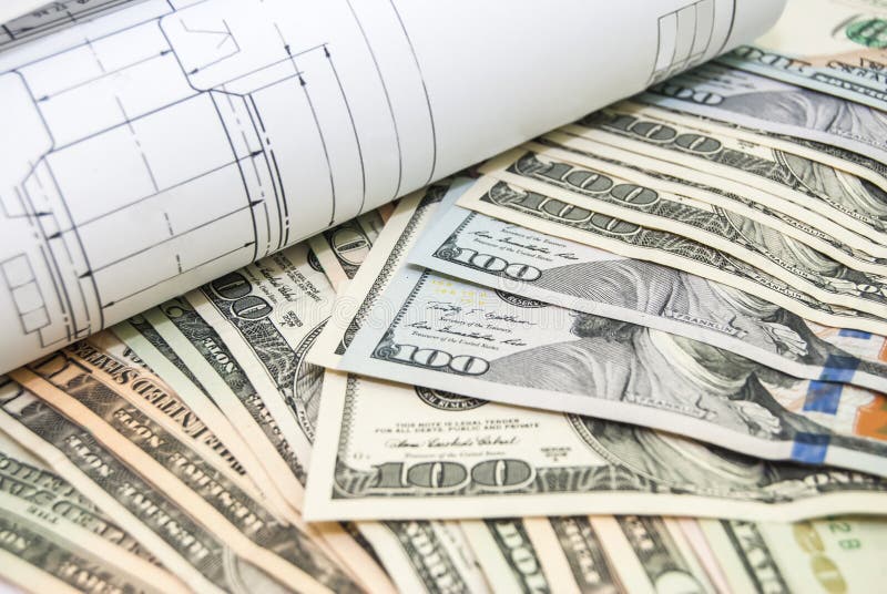 Engineering Detail Drawings for Background Stock Image - Image of ...