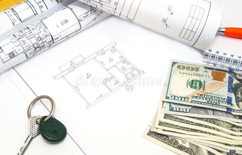 Engineering Detail Drawings for Background Stock Image - Image of ...